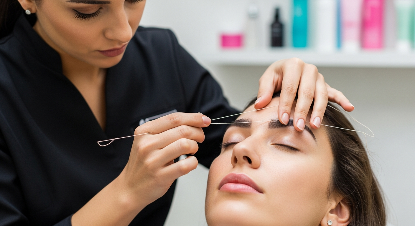 Épilation Au Fil : L'art Indien Des Sourcils Parfaits